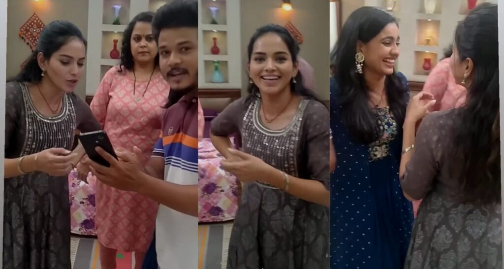 Satvya Mulich Satvi Mulgi Bts : मालिकेच्या सेटवर शूट सोडून timepass ...